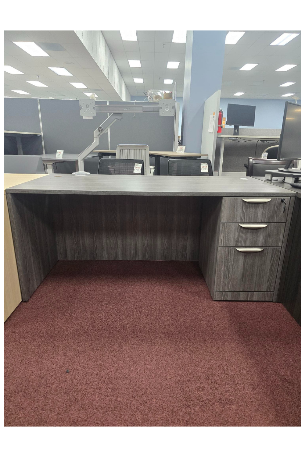 CLASSIC SERIES 66 x 30 Rectangular Desk Shell W/Deluxe Pedestal $672