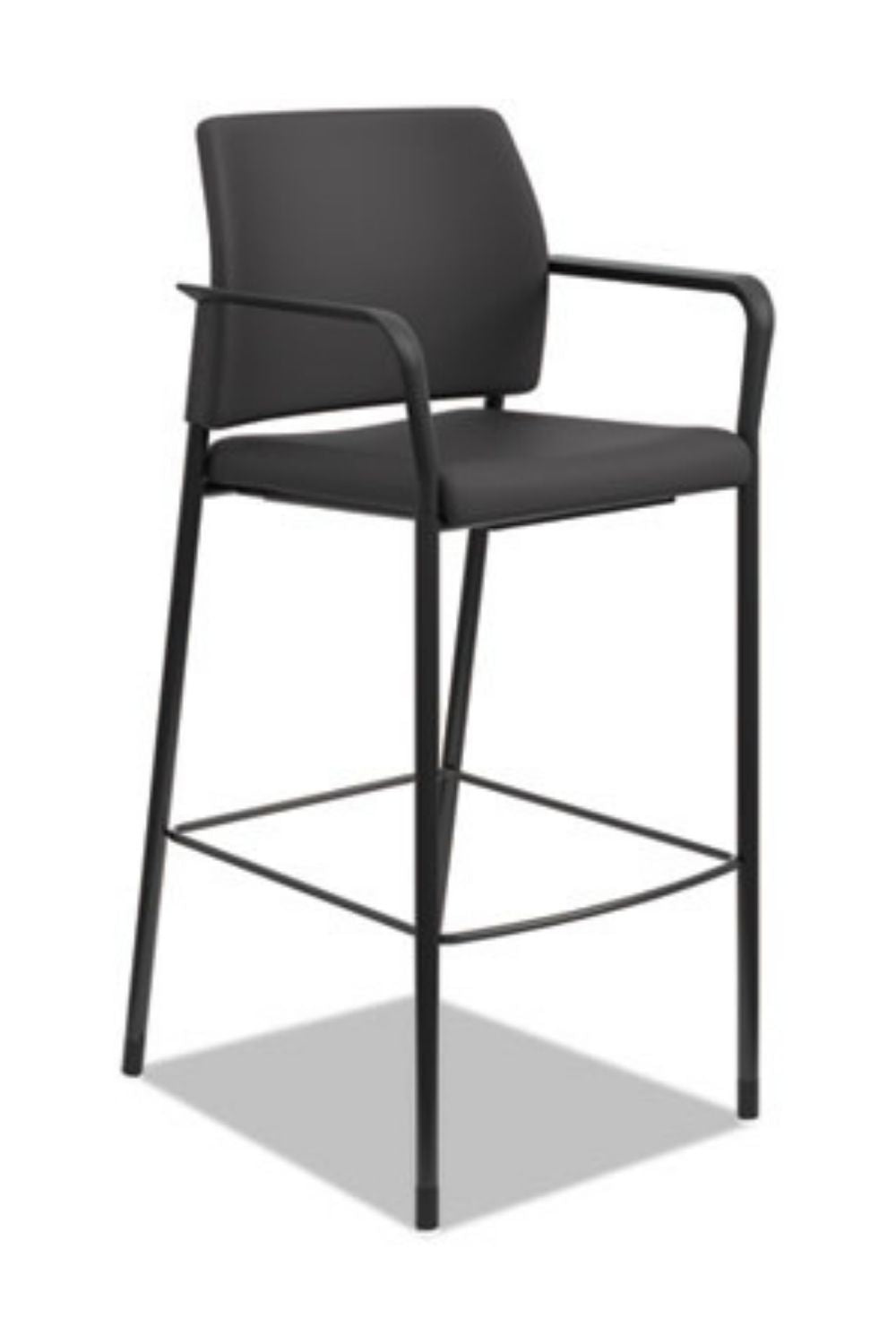 HON Accommodate Series Cafe Stool with Fixed Arms - HONSCS2FECU10B