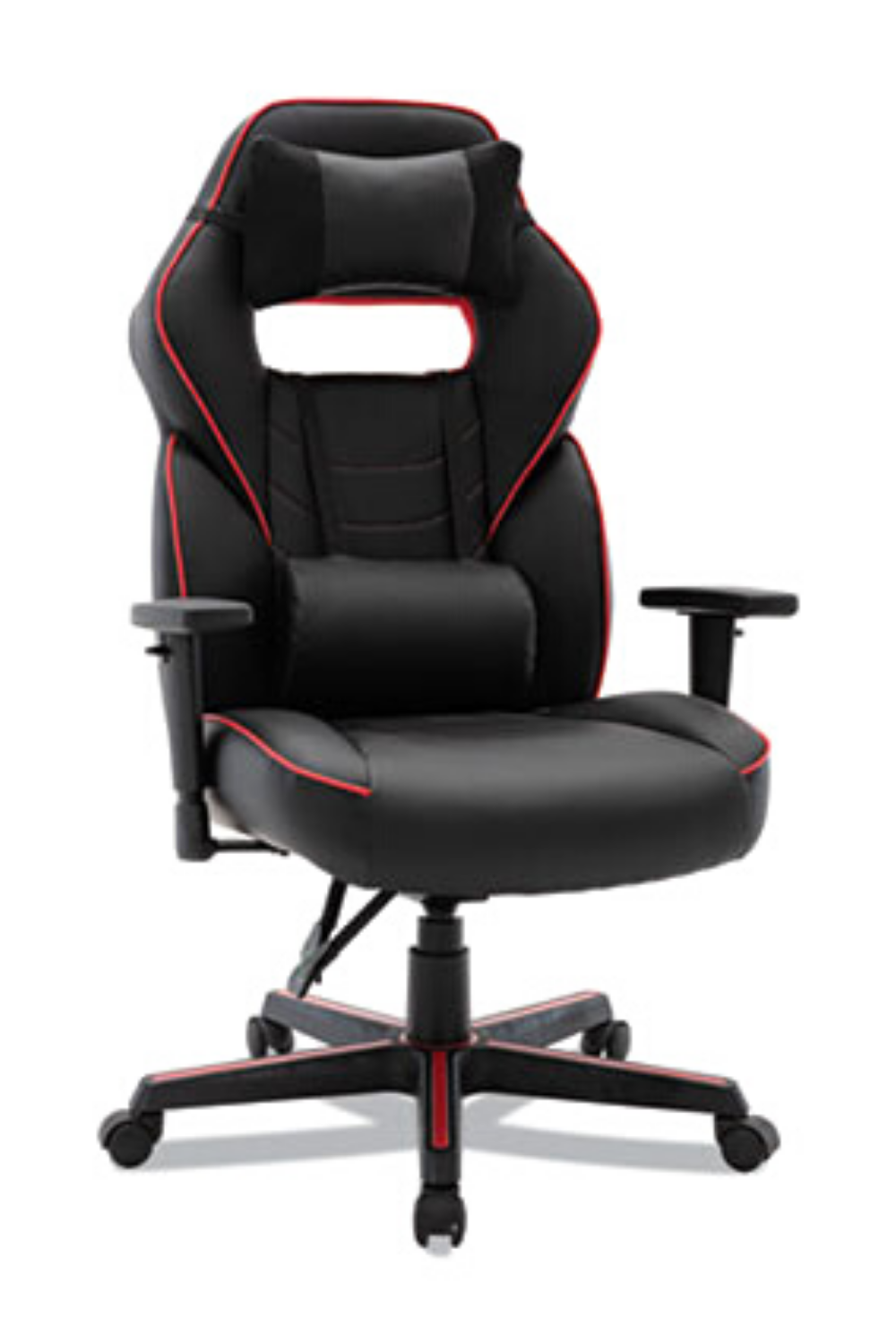 Black Leather Racing Style Ergonomic Gaming Chair by Alera