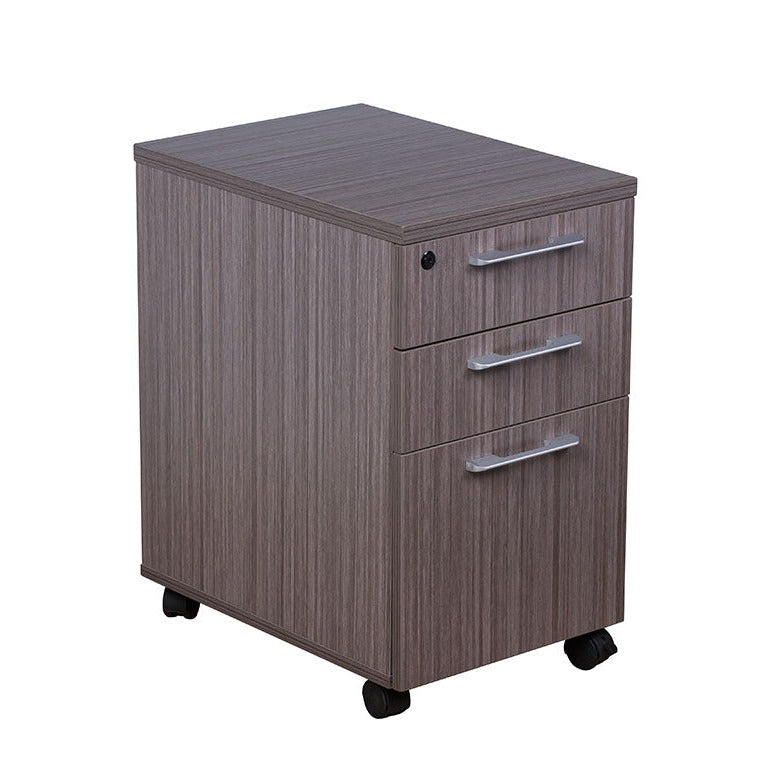 Boss Simple System Mobile Pedestal Box/Box/File, Driftwood or White