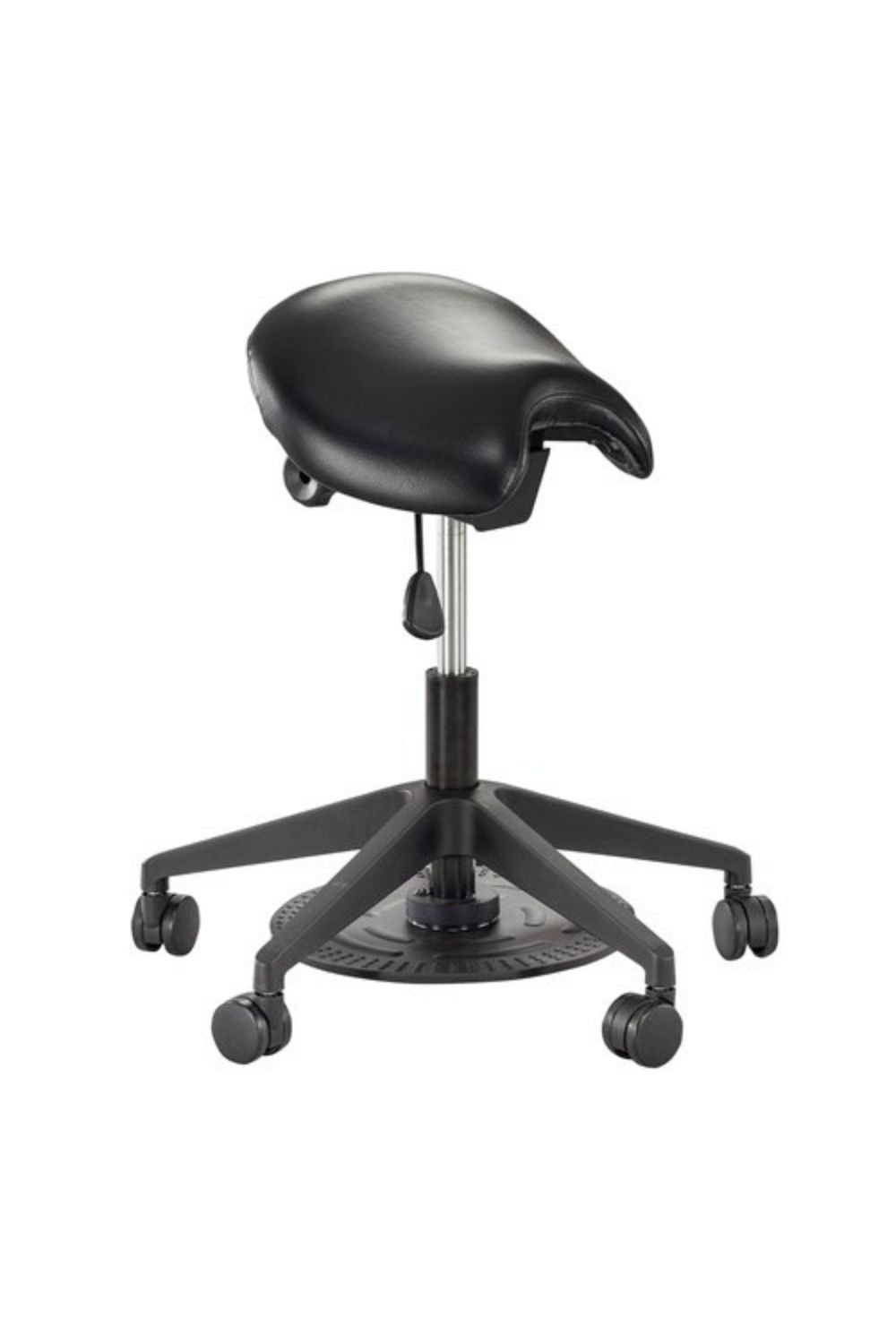 Safco Saddle Seat Vinyl Lab Stool - 3438BL