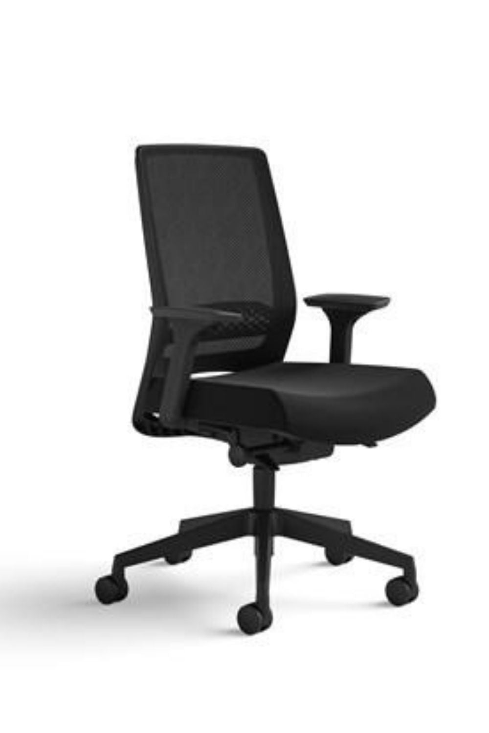 Safco Medina™ Mesh-back Deluxe Task Chair - 6830STBL Black