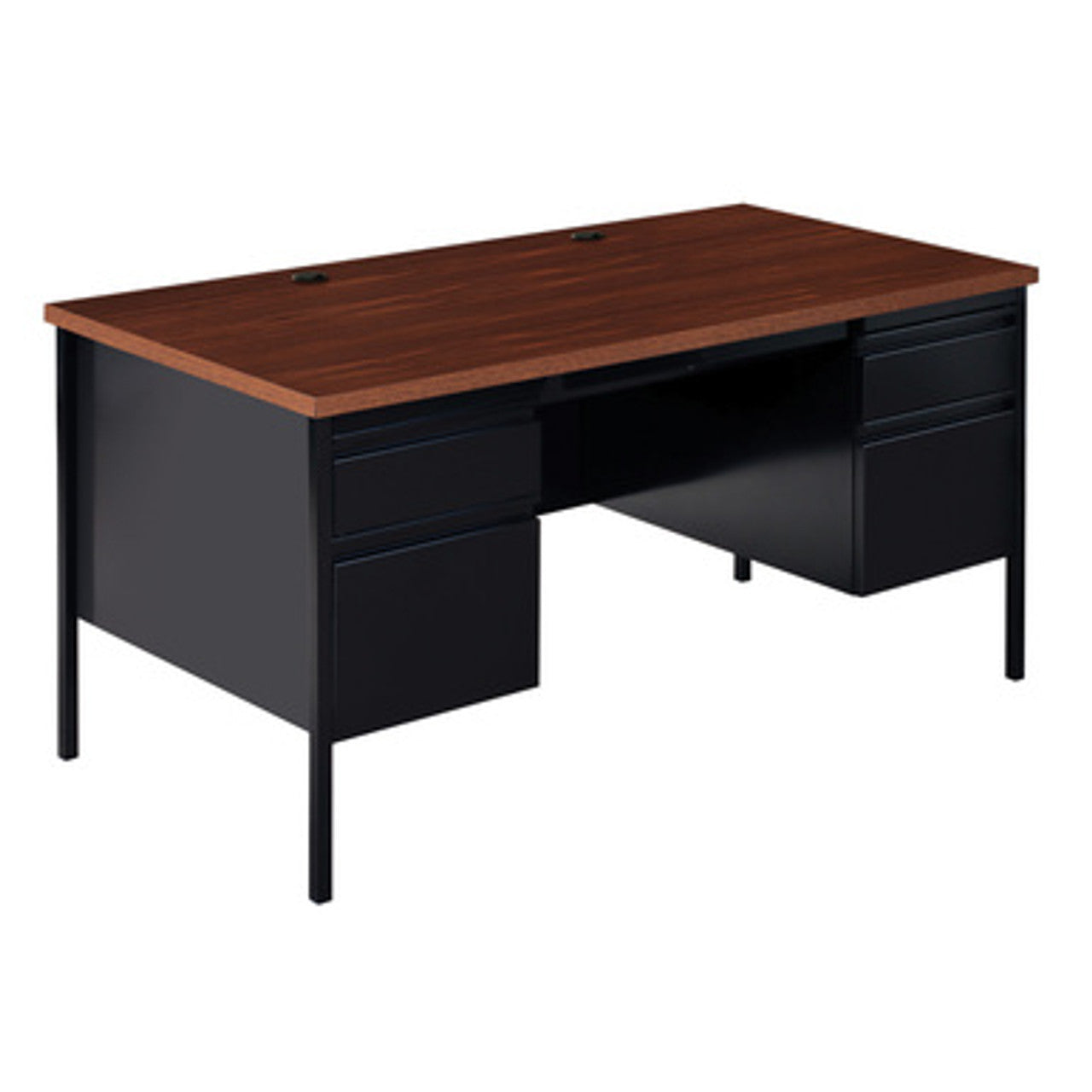 Office Source Raleigh Collection | Double Pedestal Desk - 60" x 30"
