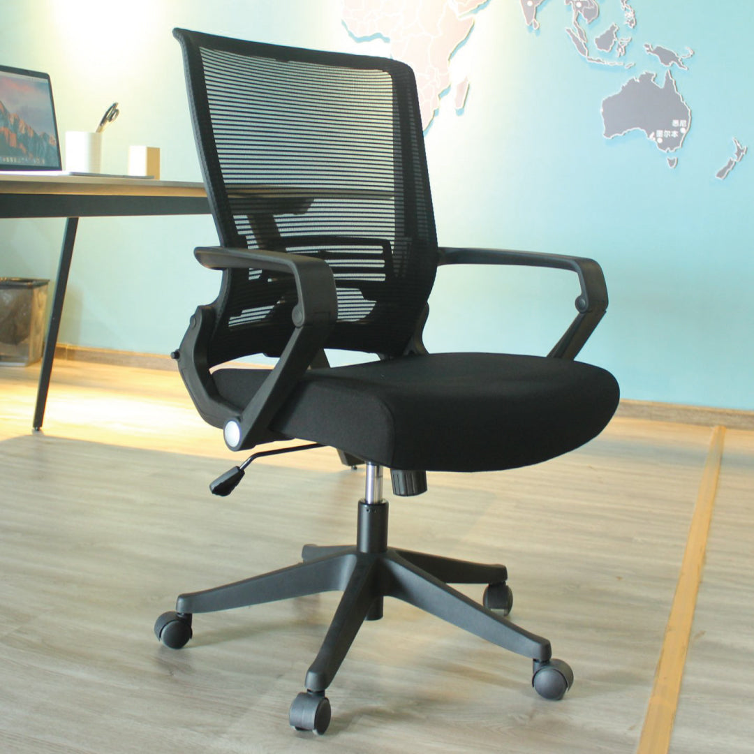 Ergo HQ Kairo Mesh Back Task Chair With Lumbar Support - TC-3003-BK