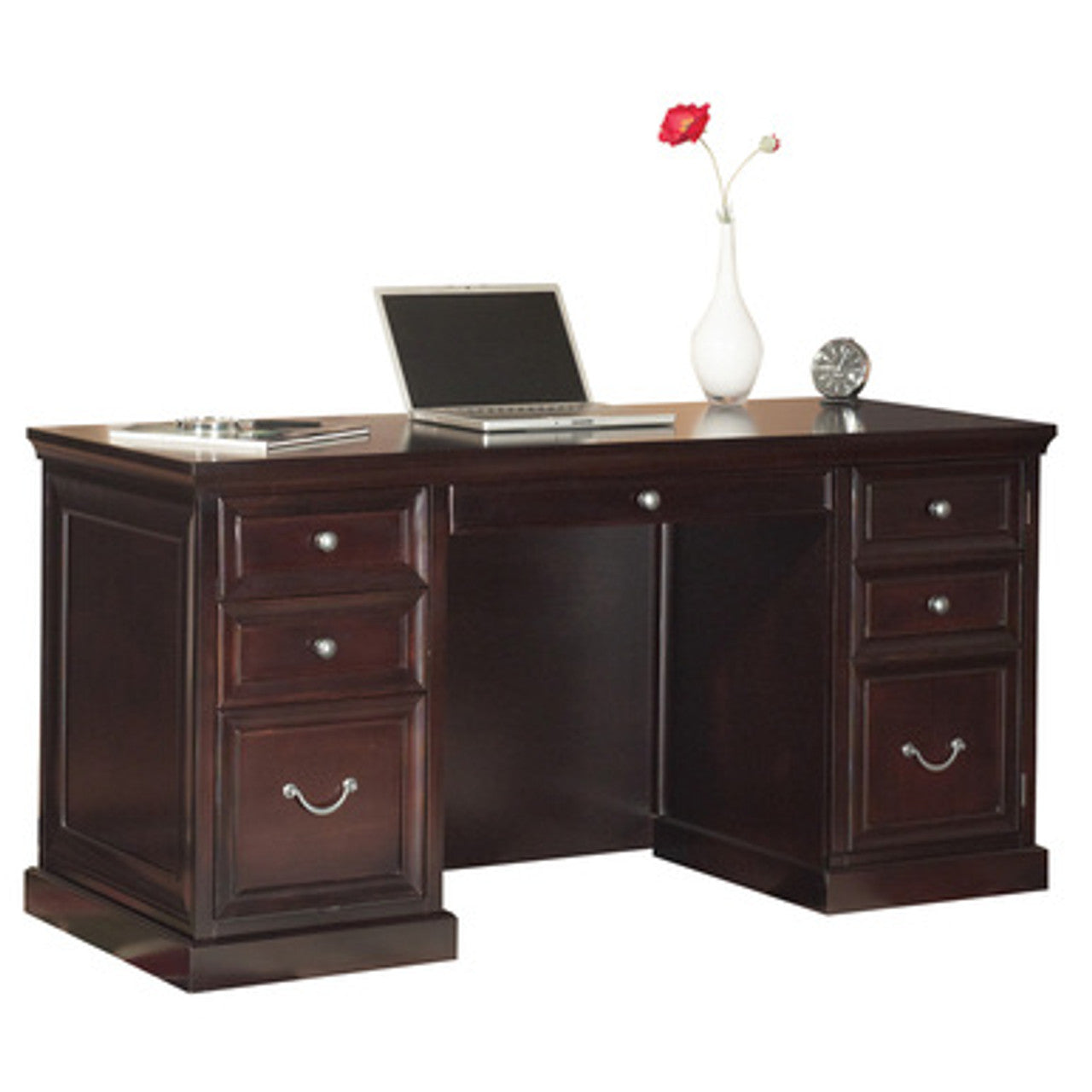 Office Source Markle Collection Space Saver Double Pedestal Desk - FL6