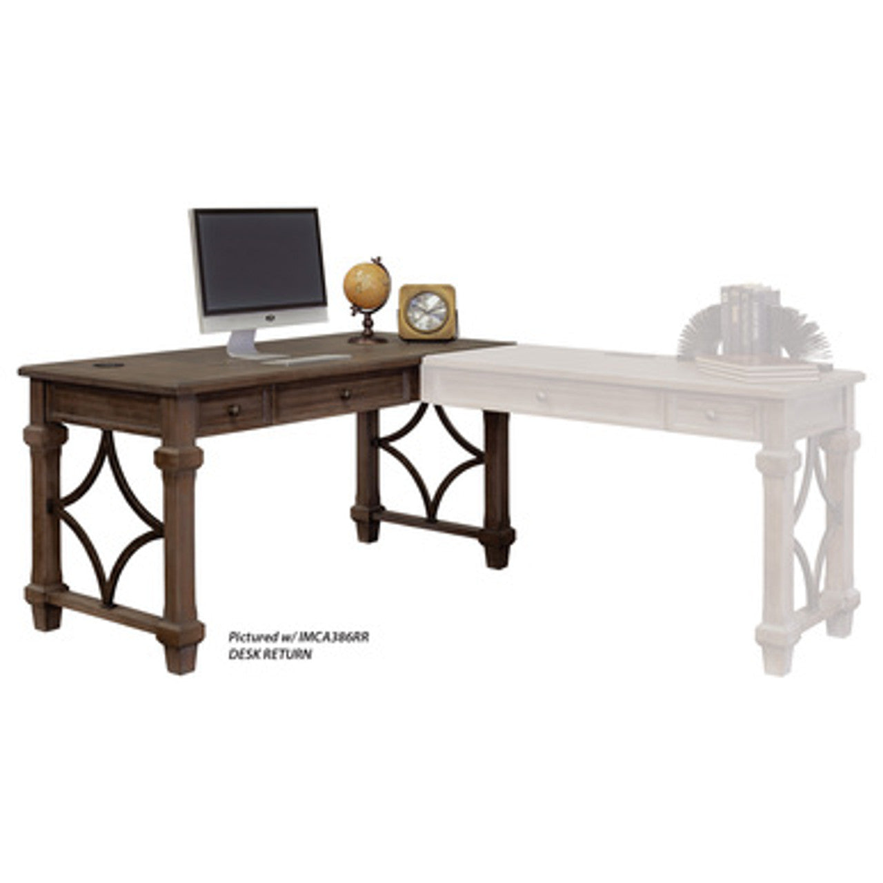 Office Source Monroe Collection | Right Return Open Desk - IMCA386R