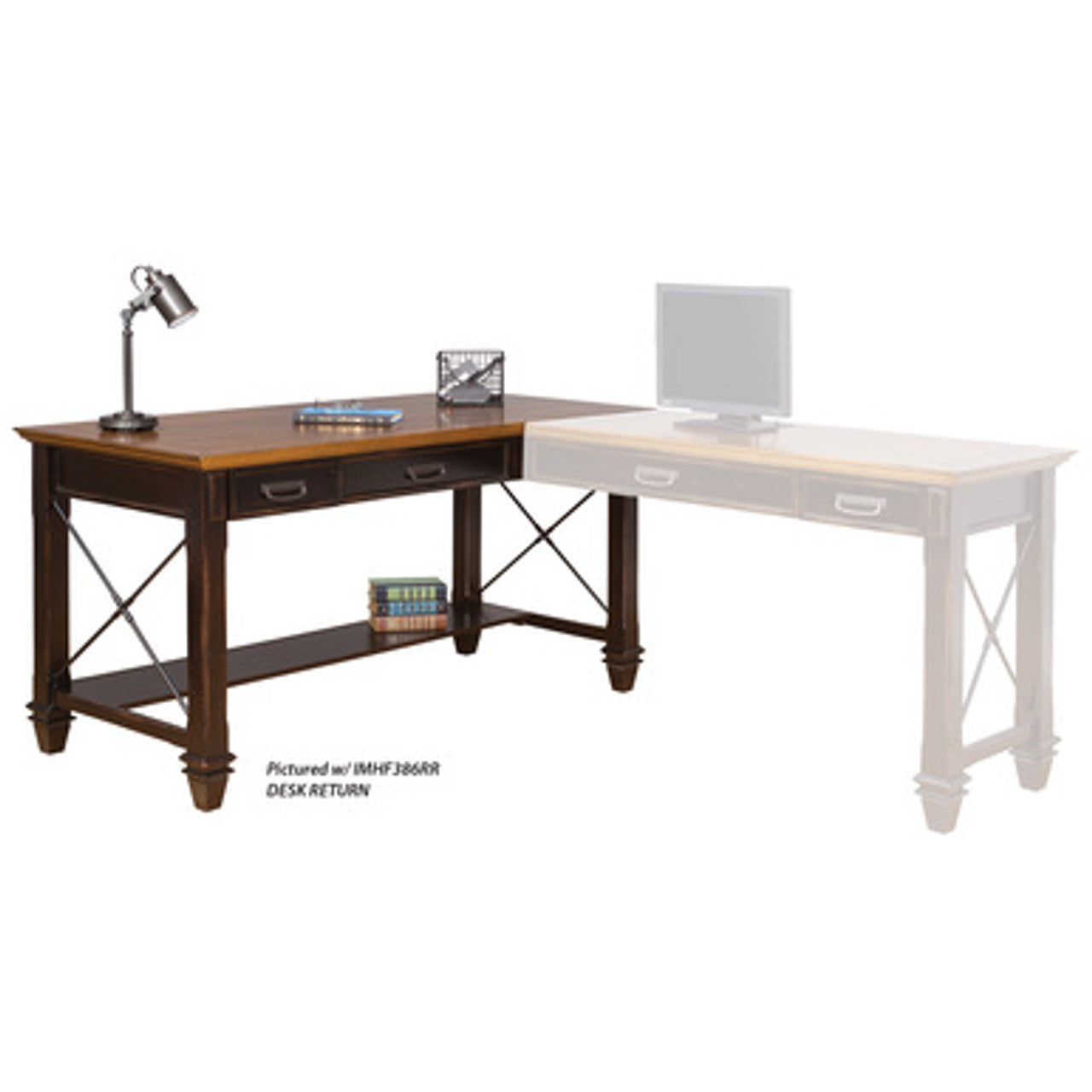Office Source Refined Collection | Right Hand Facing Open Desk - IMHF3