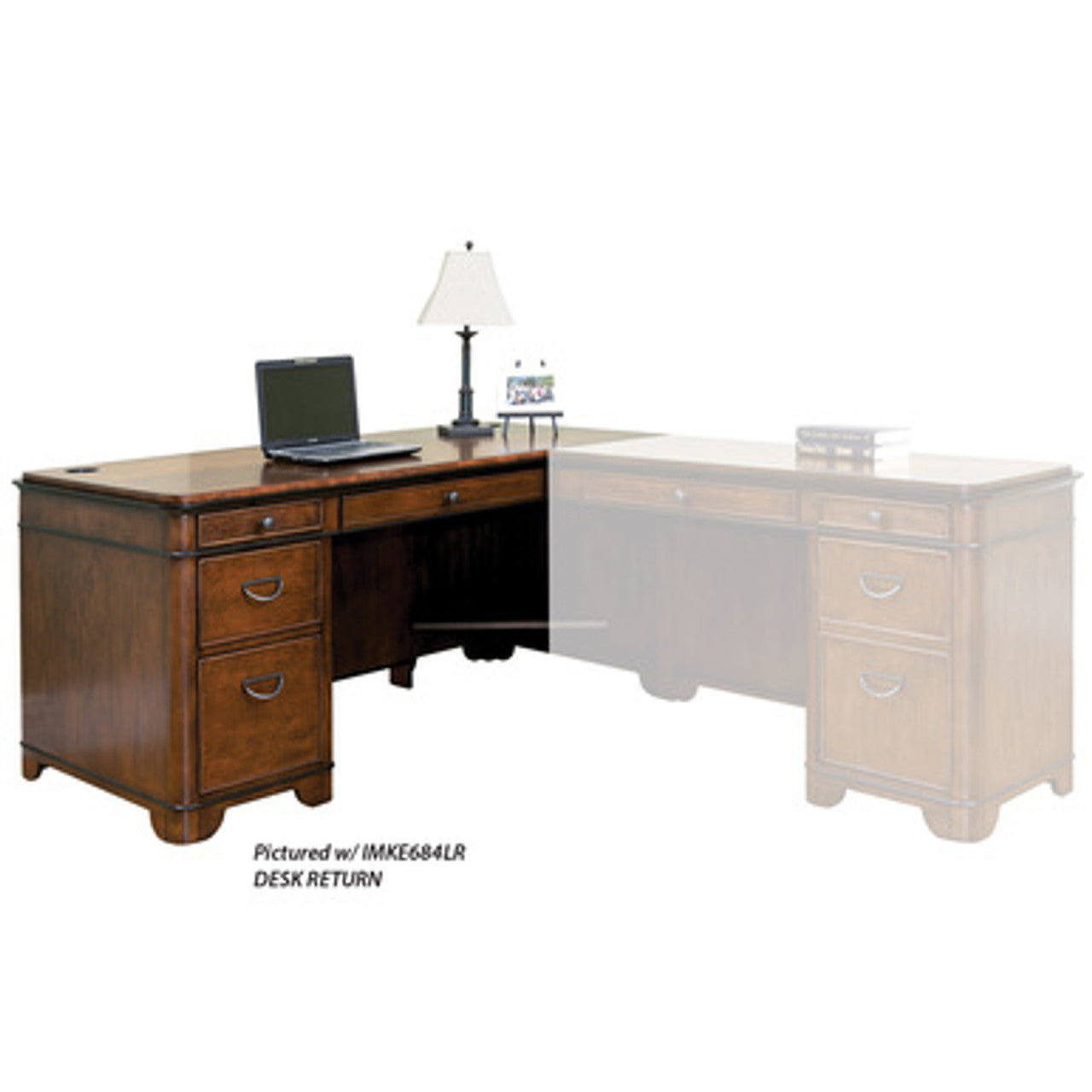 Office Source Sutton Collection Left Hand Facing Open L-Shaped Desk