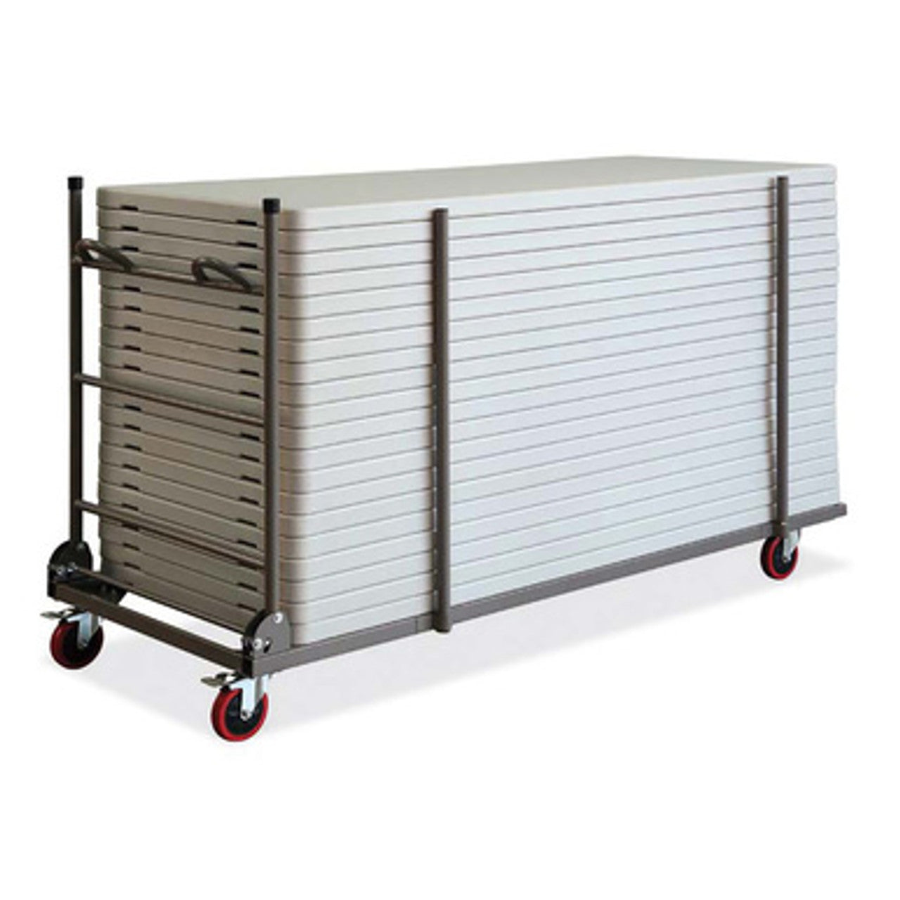 Office Source Blow Molded Folding Tables | Rectangular Table Cart - FT