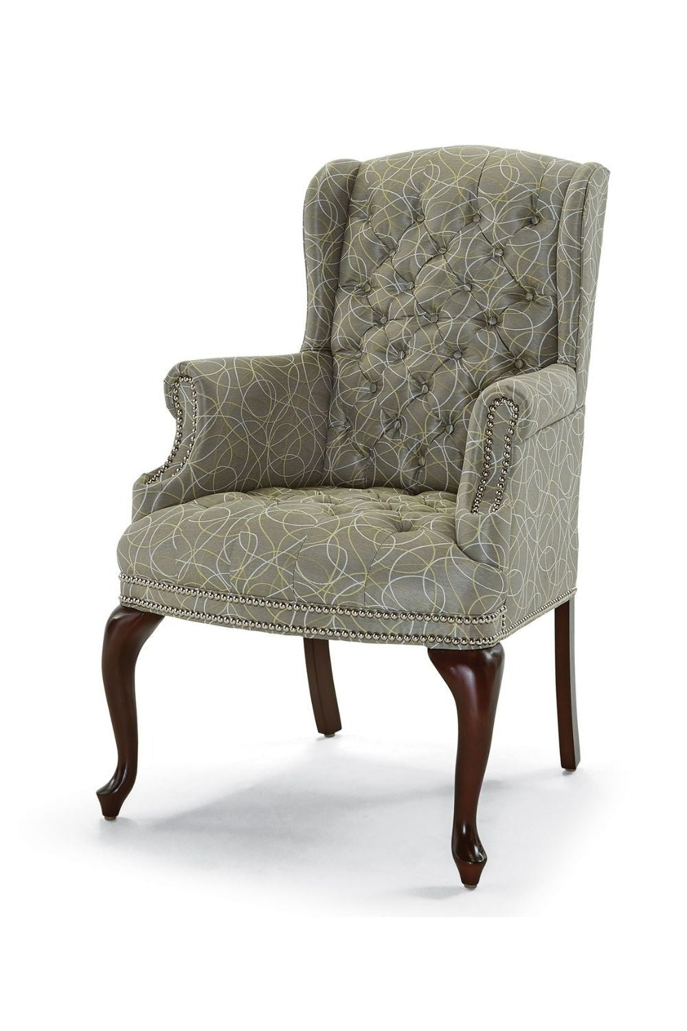 High Point Traditional Wing Back Arm Chair - 4073